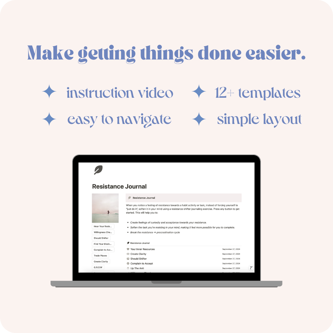 Resistance Journal Notion Template Muchelleb